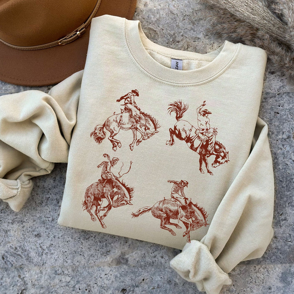Rodeo Collage Sweatshirt – The Rowdy Buckaroo