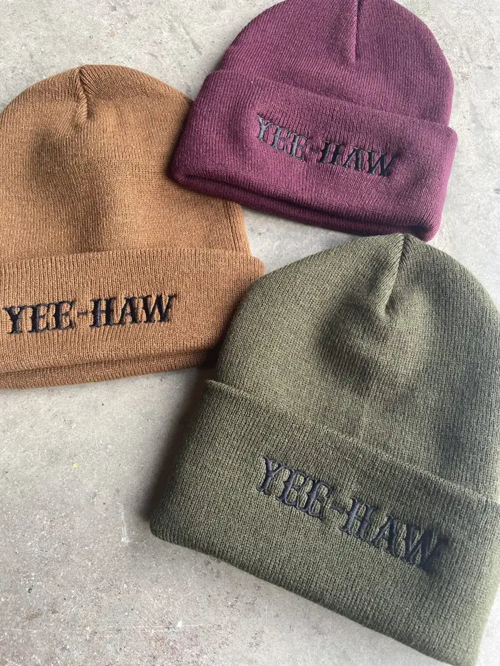 Yee-Haw Beanie – The Rowdy Buckaroo